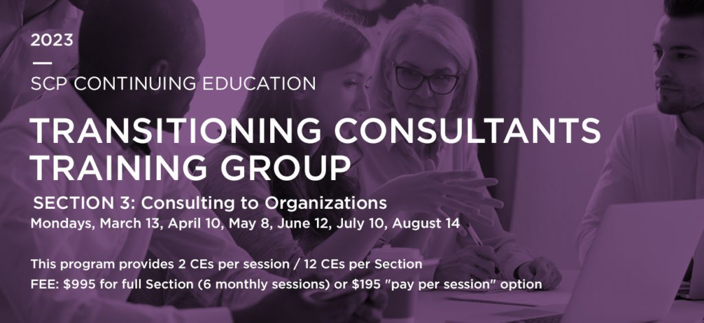 Events & Education - Society of Consulting Psychology
